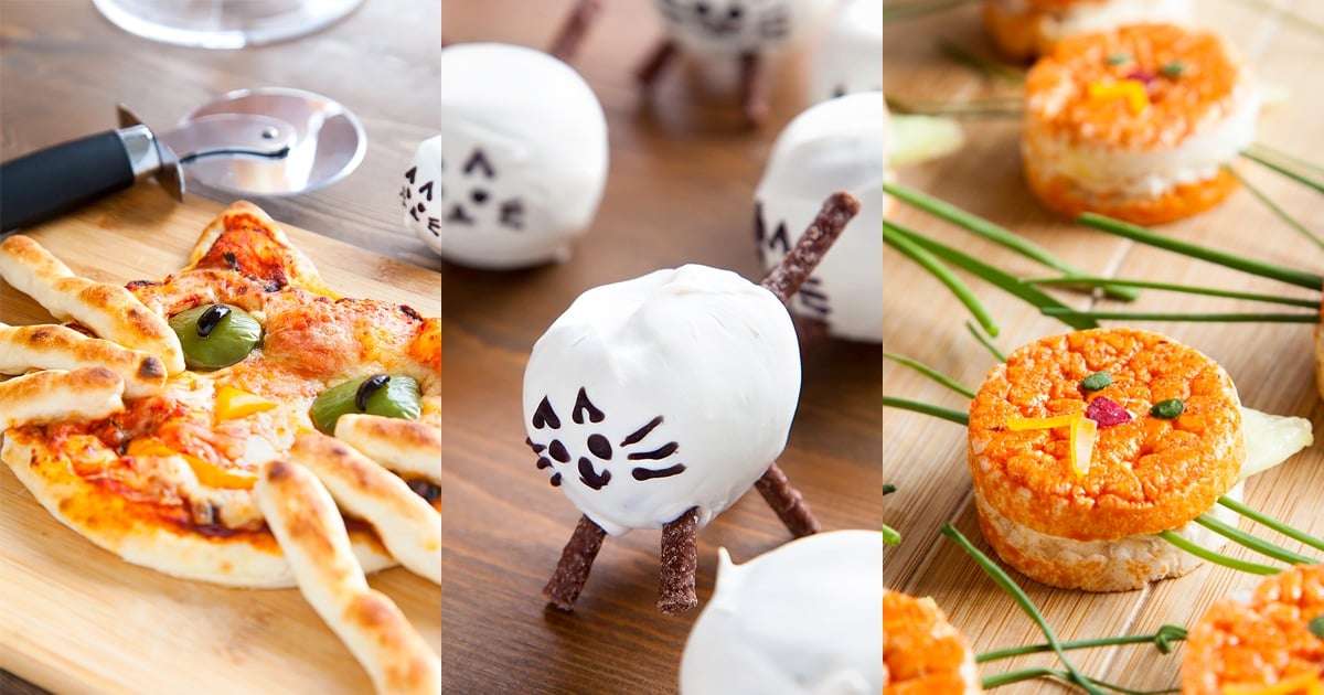 A Cat Themed Party with Kitten-Like Sandwiches, Happy Cat Pizza and ...