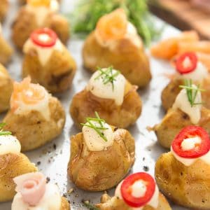 Stuffed Mini Baked Potatoes