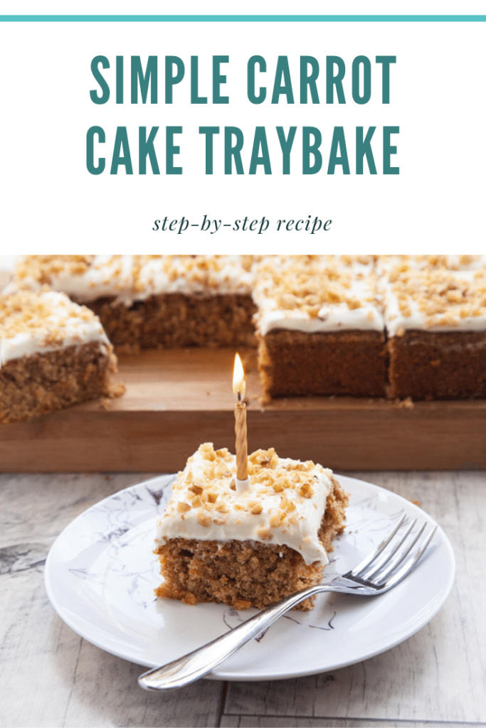 Simple carrot cake tray bake recipe - A Mummy Too