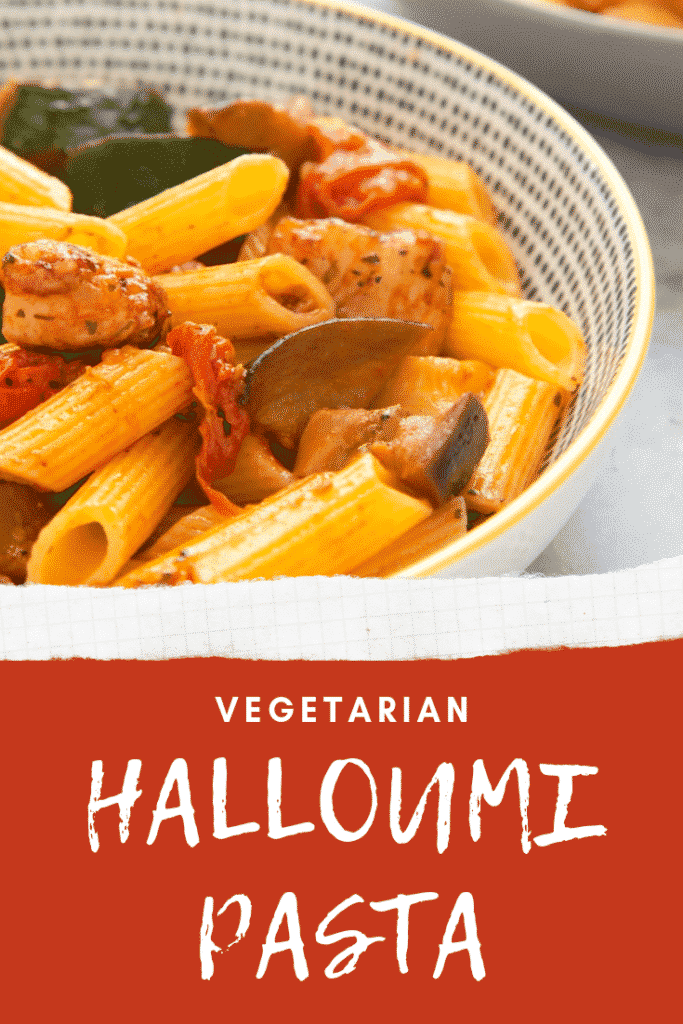 Intensely Flavourful Halloumi Pasta Bake