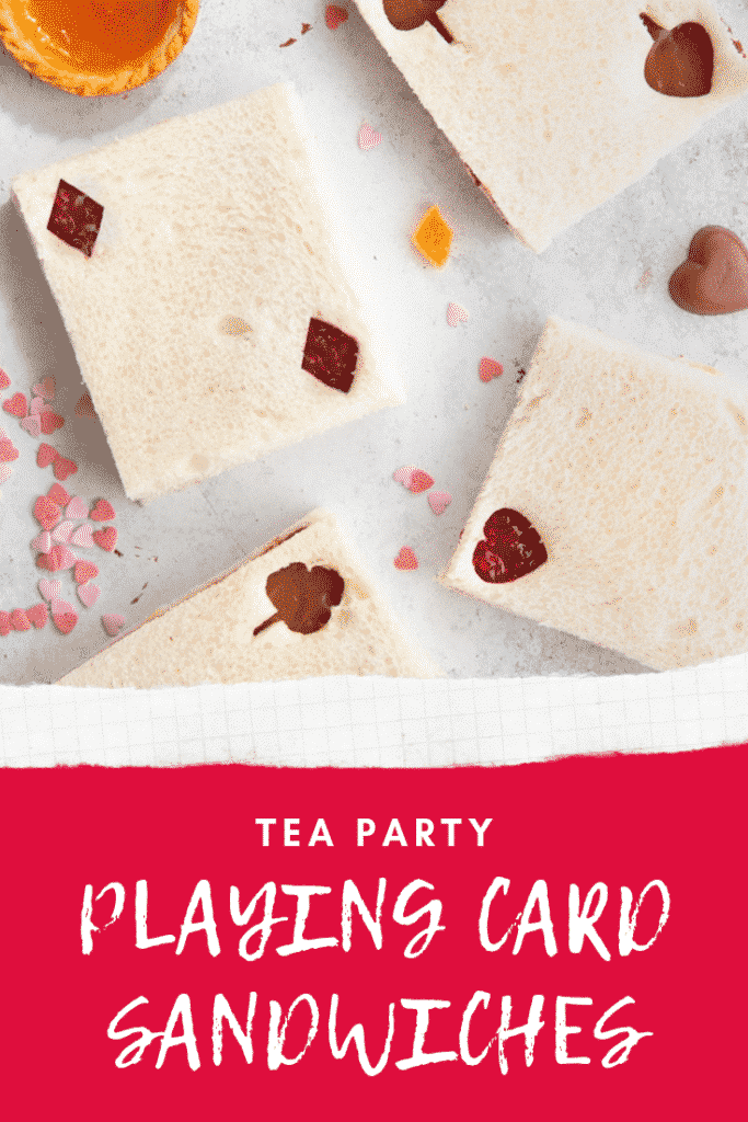 Playing Card Sandwiches for Afternoon Tea
