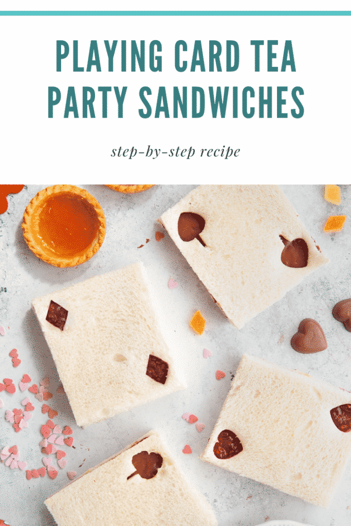 Playing Card Sandwiches for Afternoon Tea