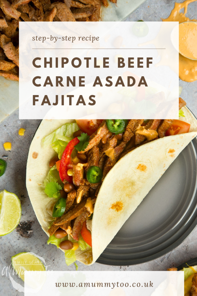 Spicy Chipotle Beef Carne Asada Fajitas