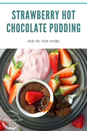 Strawberry hot chocolate pudding - A Mummy Too