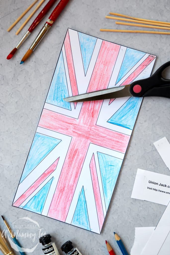 Union Jack Colouring In Template
