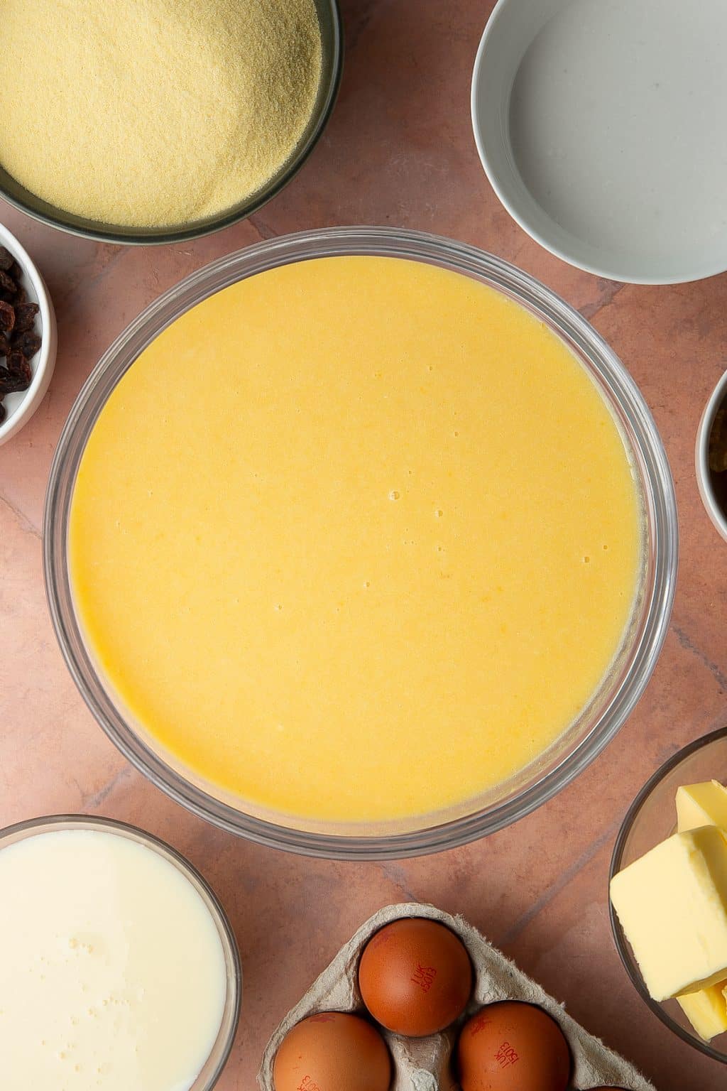 Sanwin-Makin (Golden Semolina Cake)