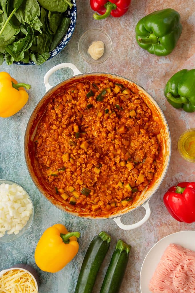 Baked Bean Stuffed Peppers