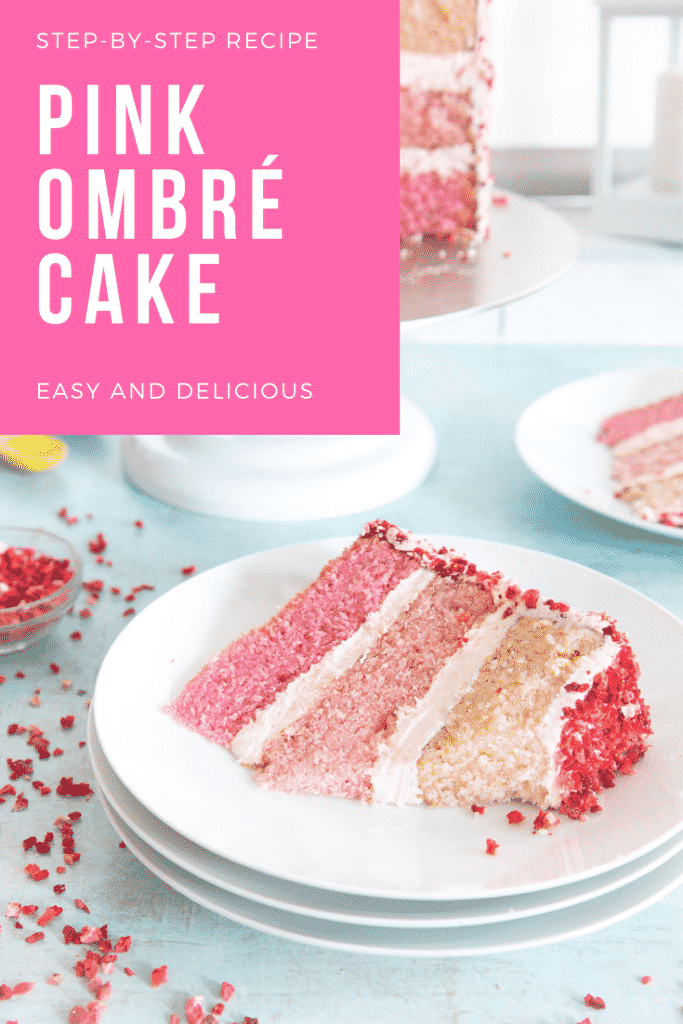 Pink ombré cake - A Mummy Too