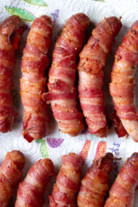 Bacon Wrapped Pigs in A Blanket