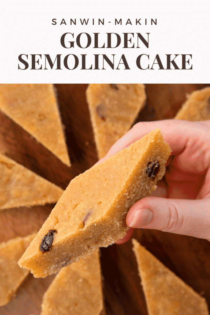 Sanwin-makin (golden semolina cake) - A Mummy Too