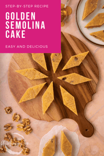 Sanwin-makin (golden semolina cake) - A Mummy Too