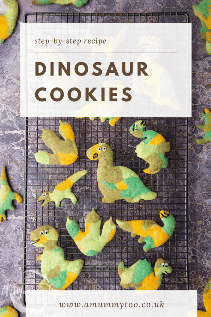 How to make dinosaur cookies - A Mummy Too