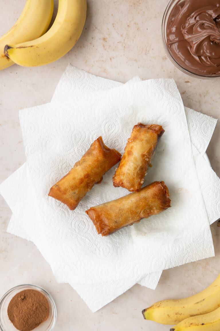 Banana Chocolate Spring Rolls