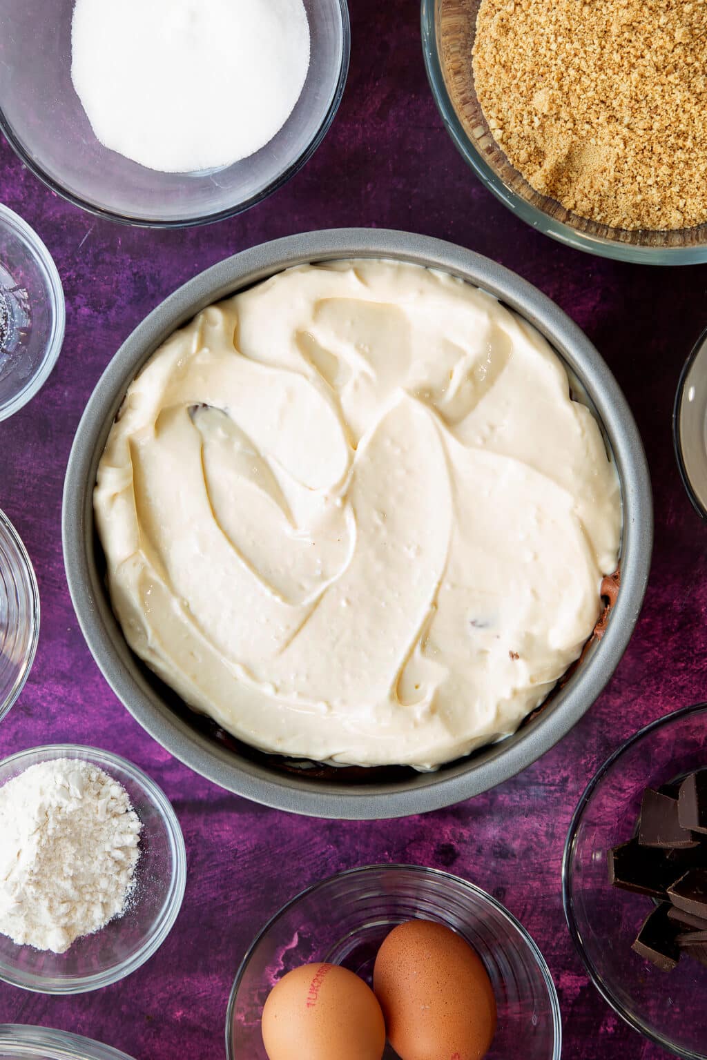 Marble cheesecake