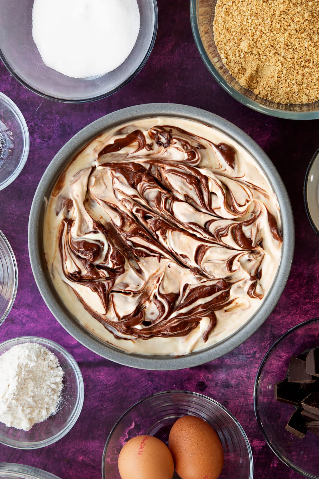Marble cheesecake