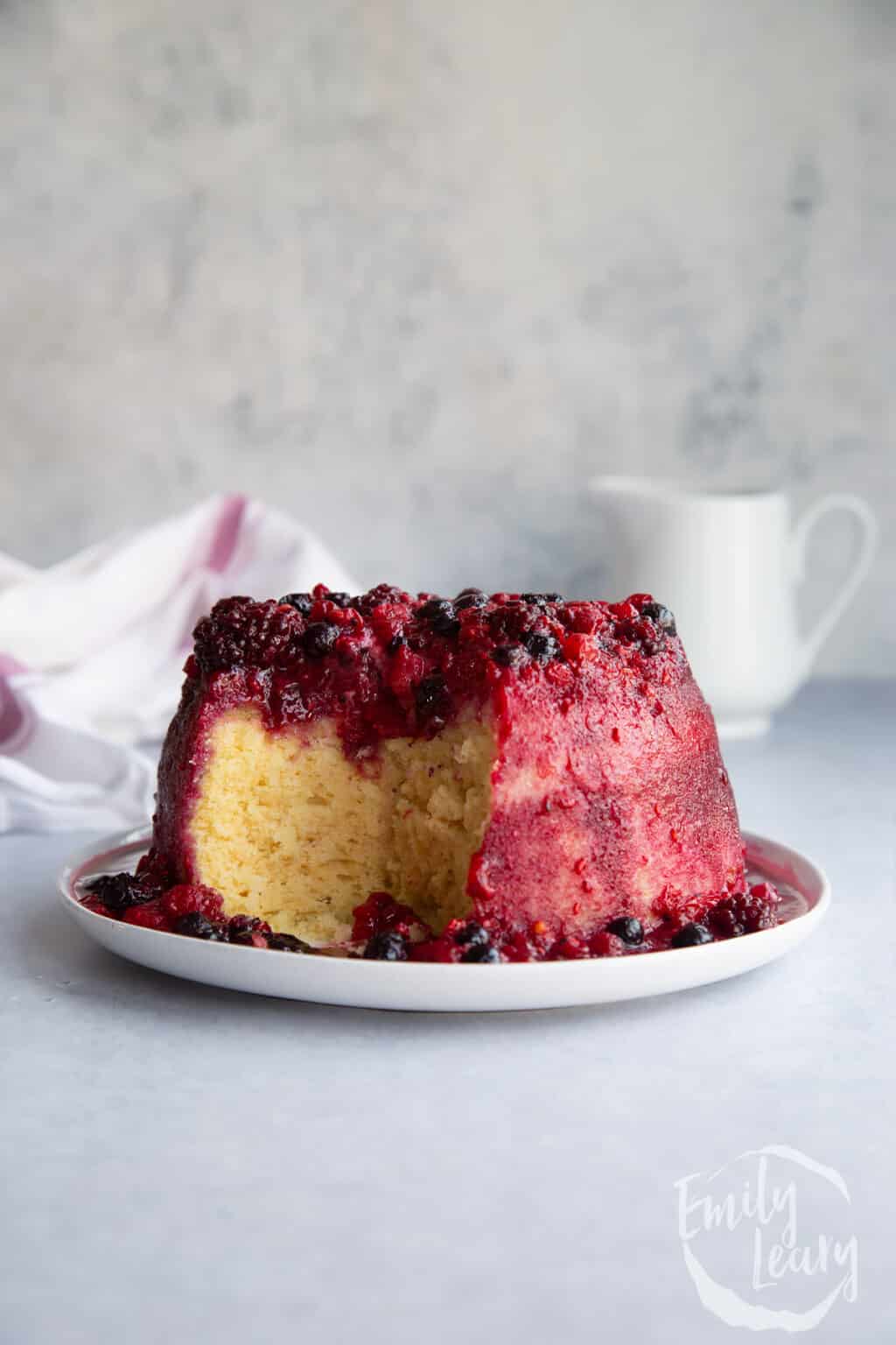 Summer Fruit Sponge Pudding