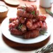 Bacon Wrapped Pigs in A Blanket