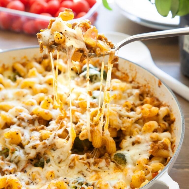Chunky Keema Pasta Bake