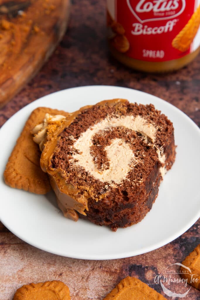 Biscoff Swiss Roll