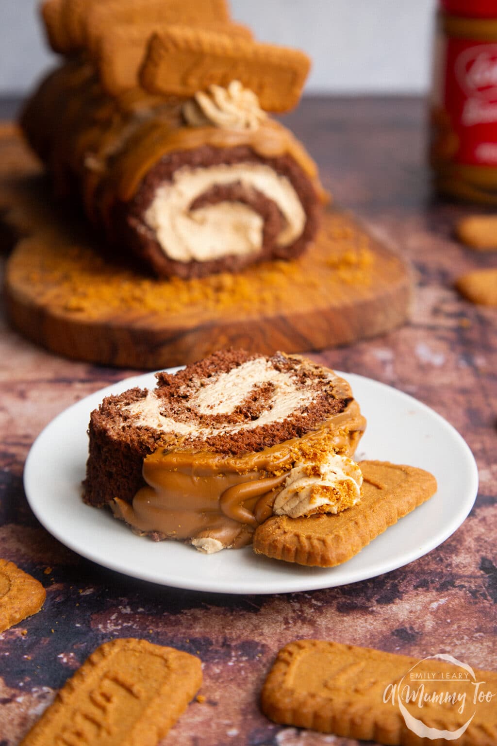 Biscoff Swiss Roll
