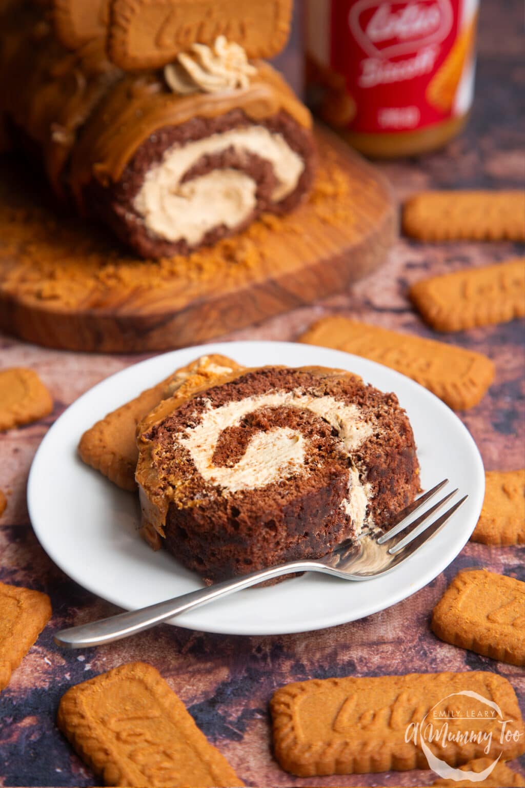 Biscoff Swiss Roll