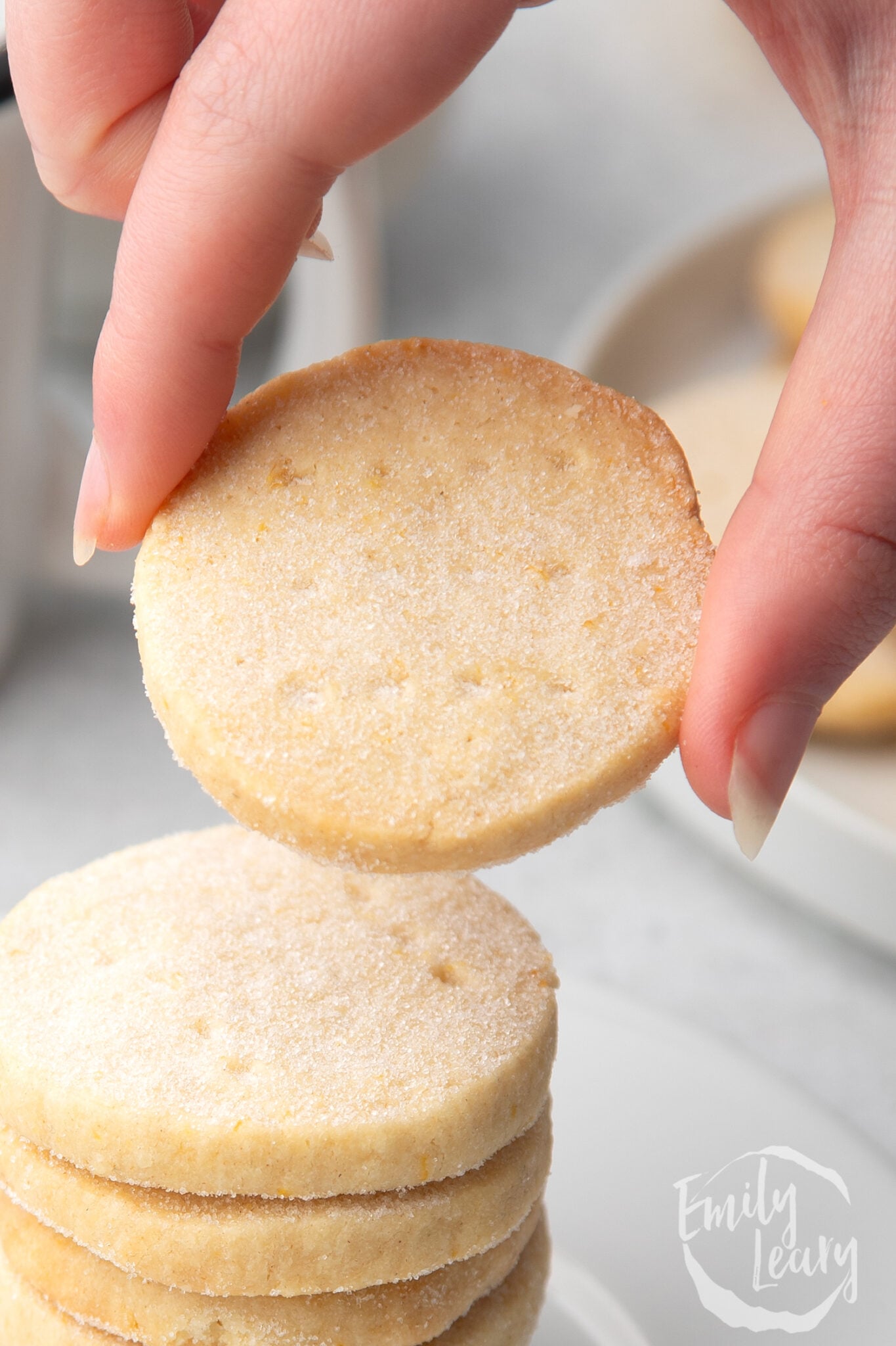 Easy Lemon Shortbread Biscuits