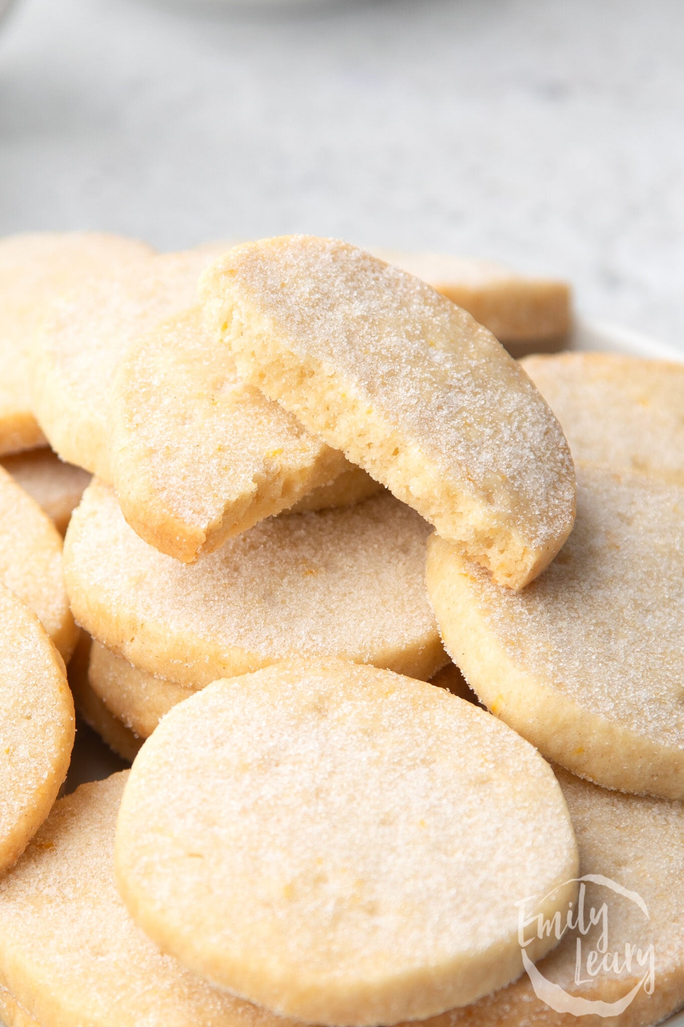Easy Lemon Shortbread Biscuits