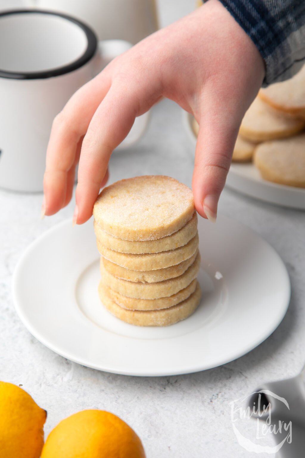 Easy Lemon Shortbread Biscuits