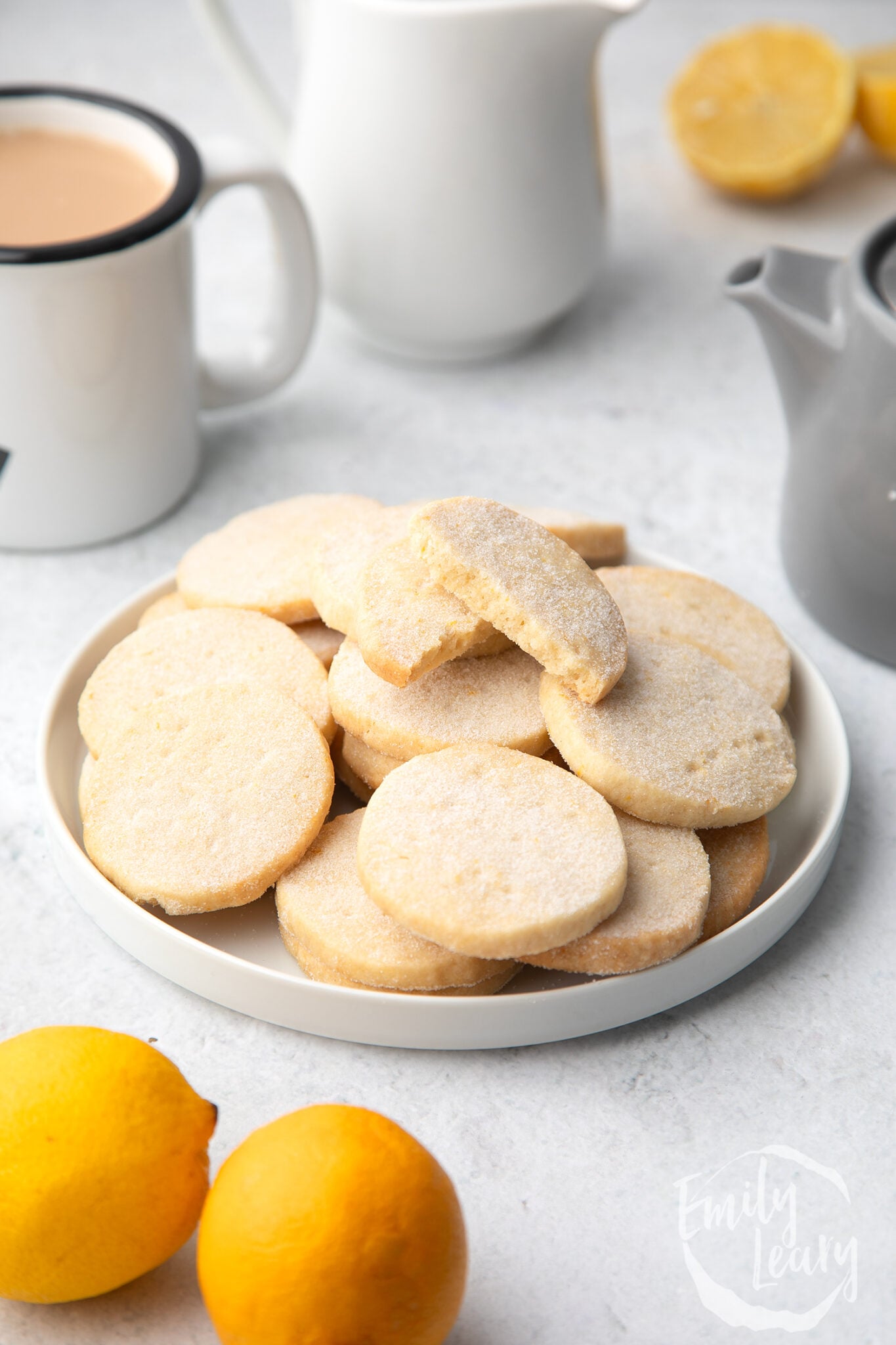 Easy Lemon Shortbread Biscuits