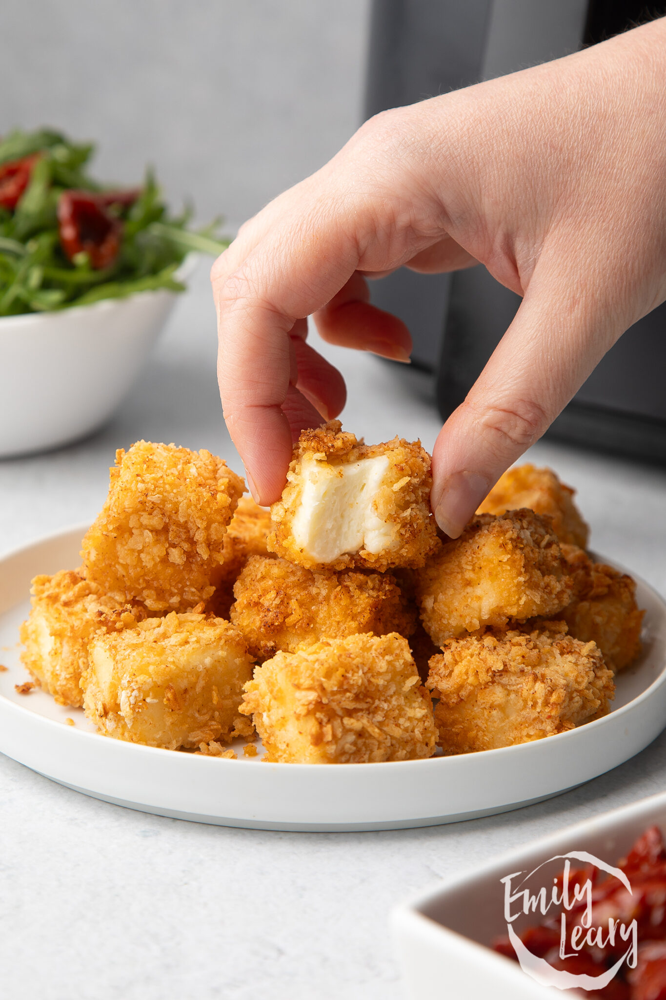 Air Fryer Halloumi Bites