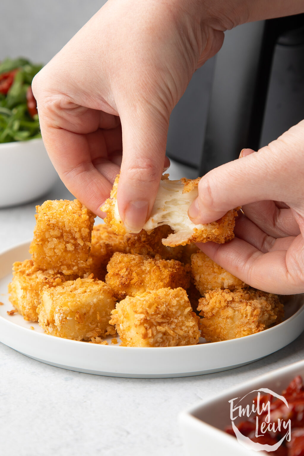 Air Fryer Halloumi Bites