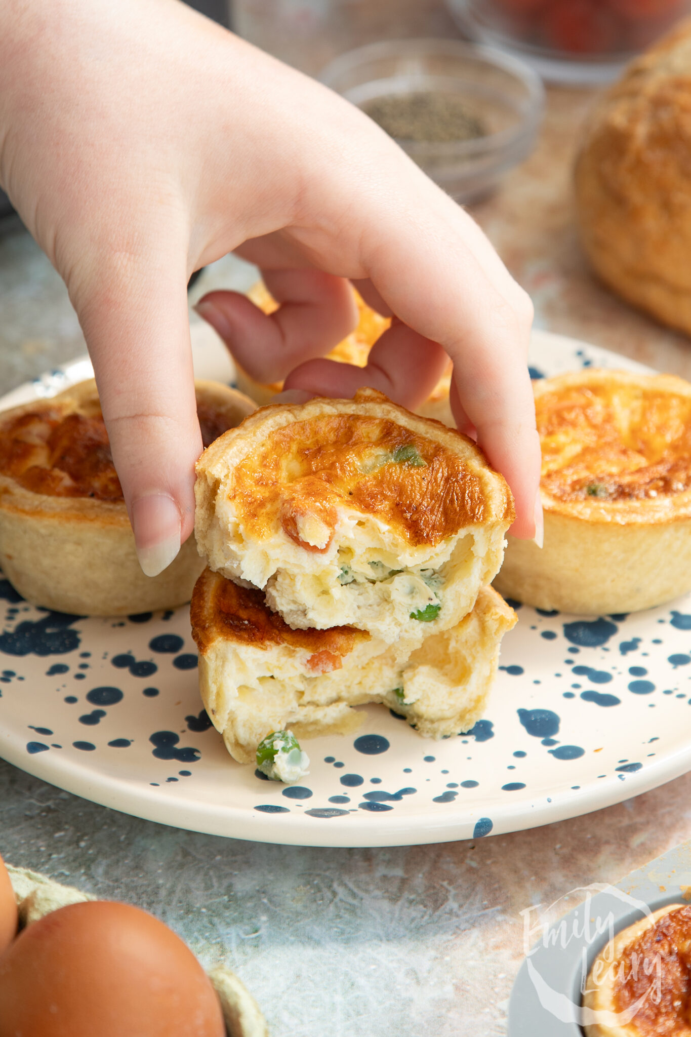 Air Fryer Mini Vegetable Quiches