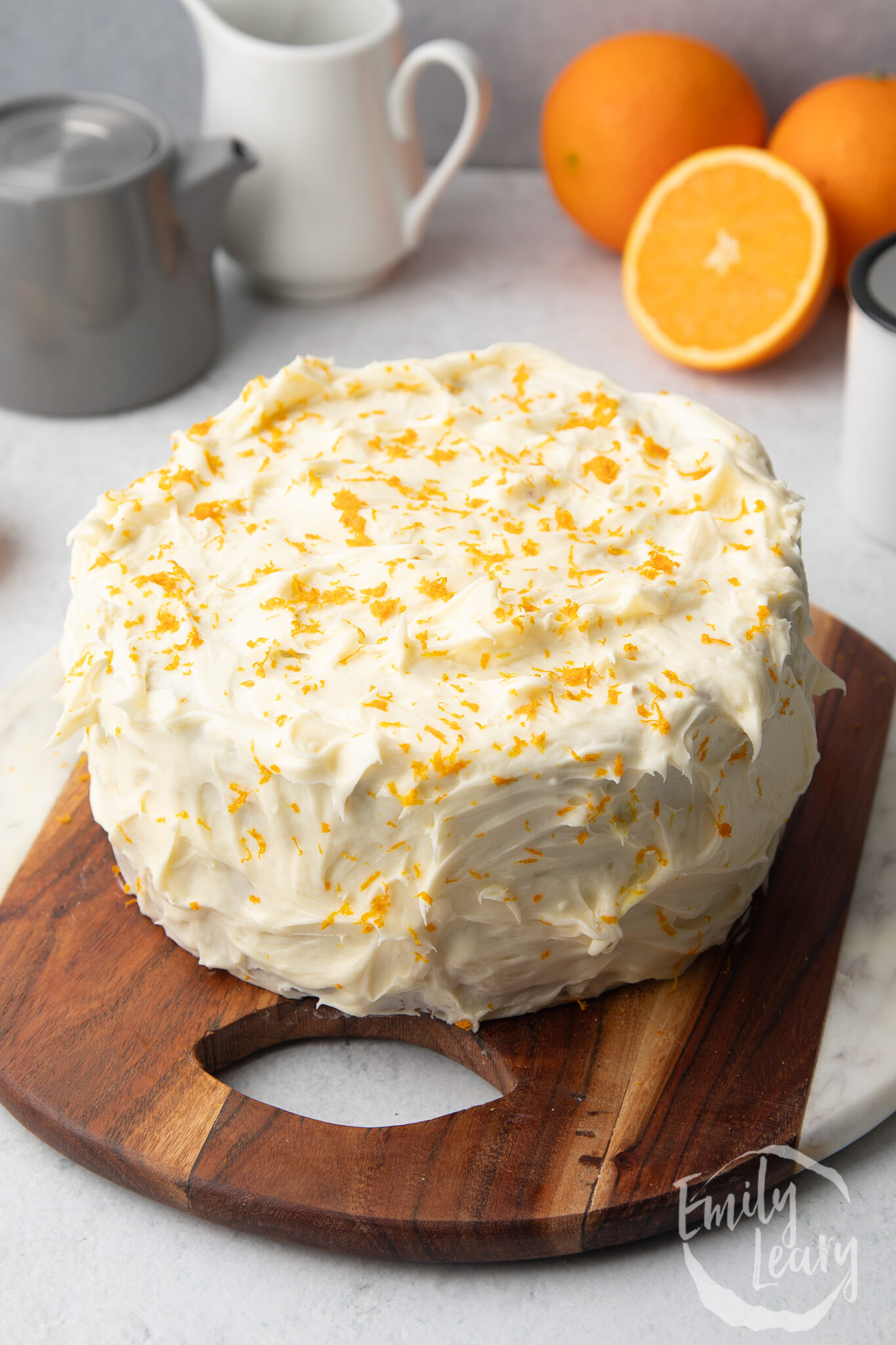 Orange Layer Cake with Cream Cheese Frosting