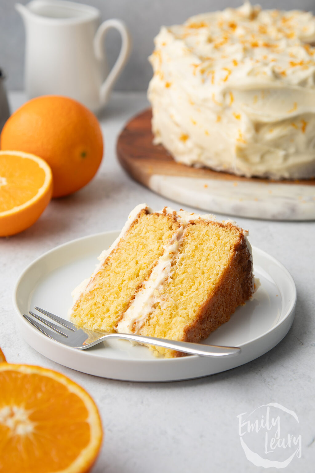 Orange Layer Cake with Cream Cheese Frosting